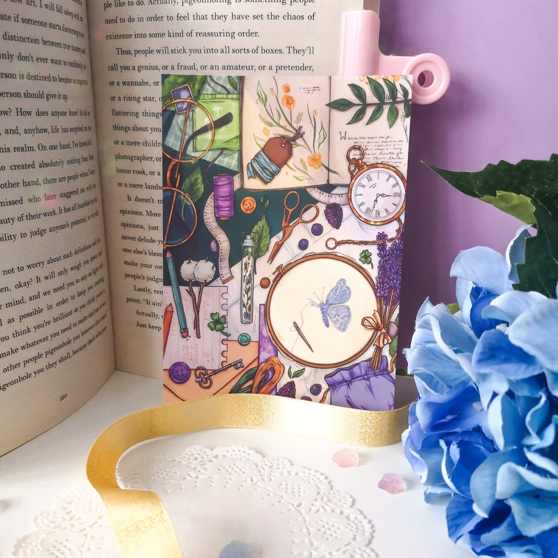 Cottagecore Crafty Ephemera Cute Postcard Mini Print - Etsy