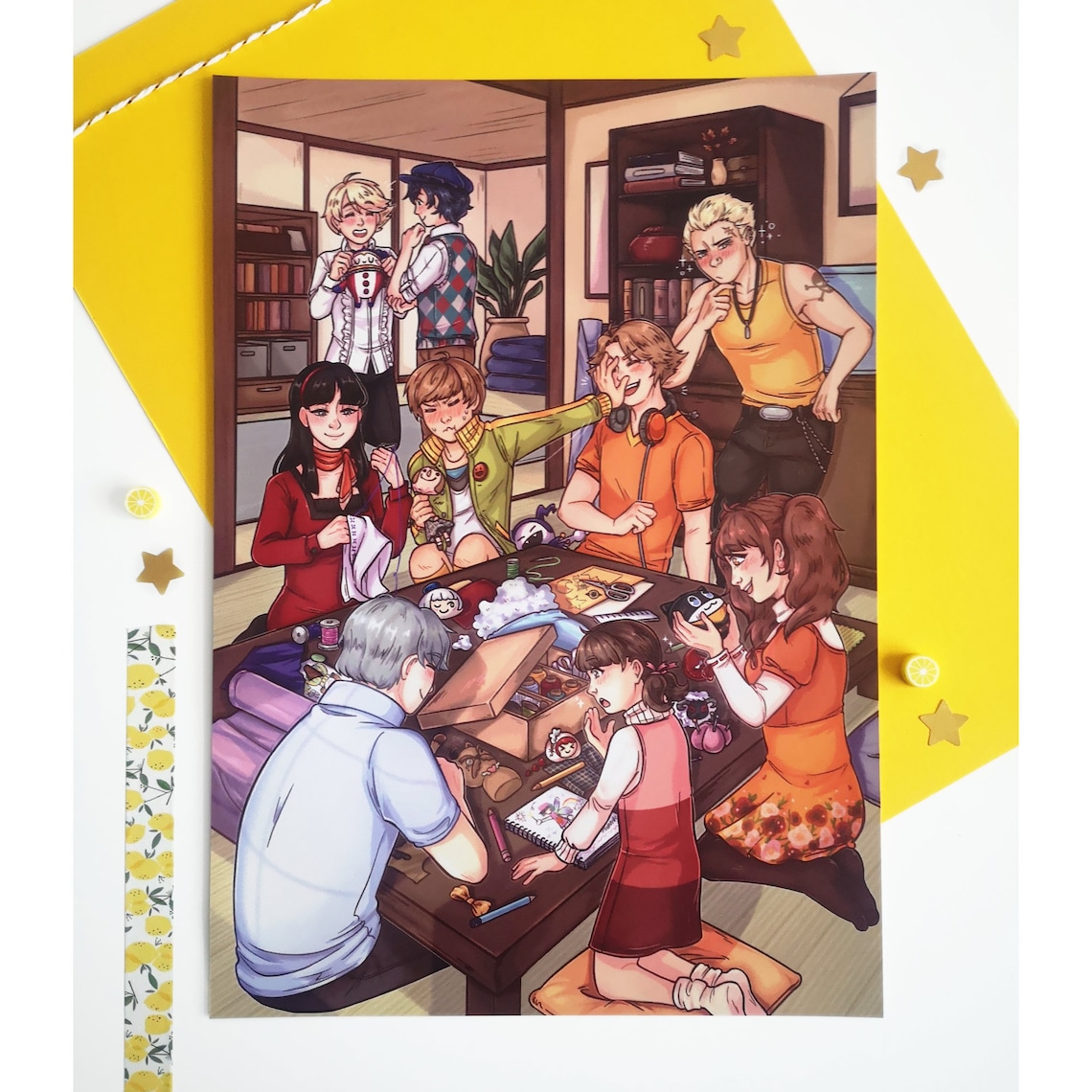 Plushie Making With Friends | Persona 4 Craft Theme Poster Print - Etsy