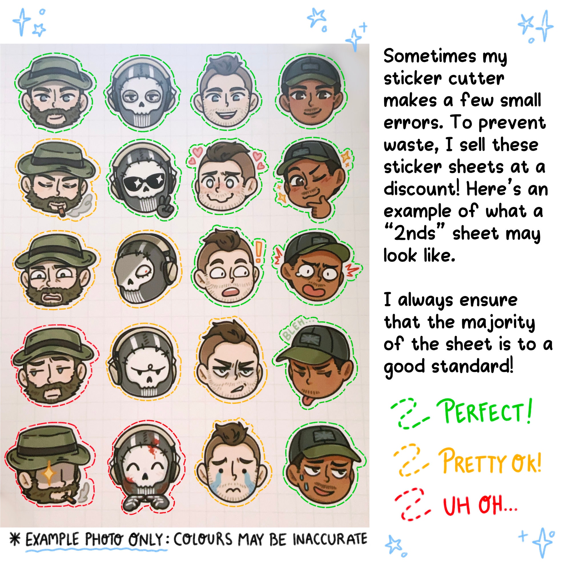 NEW the Many Faces of MW Sticker Sheet | Cute C0D Stickers | - Etsy