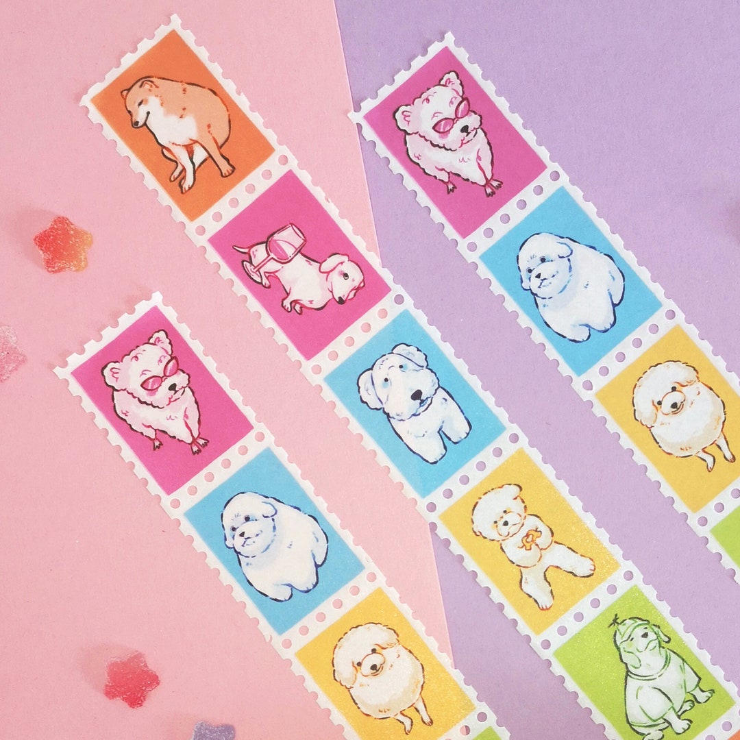Silly Meme Dogs Stamp Washi Tape 25mmx10m Cute Stationery Art ...