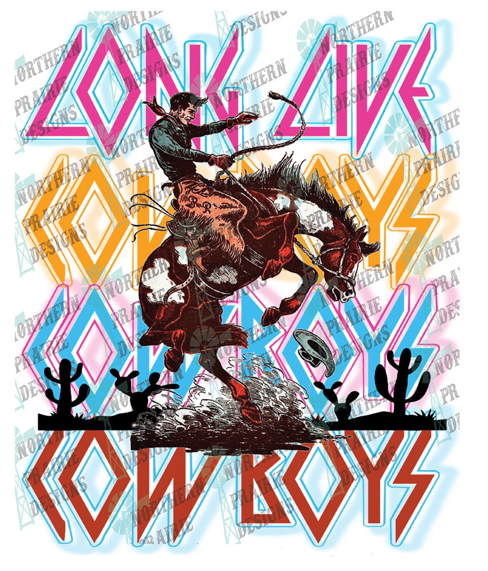 Long Live Cowboys PNG File, Sublimation Designs Downloads, Digital ...