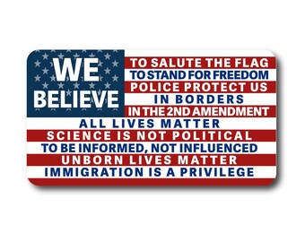 We Believe Sticker - Etsy