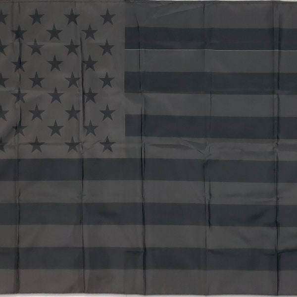 Black and Gray American Flag - Etsy