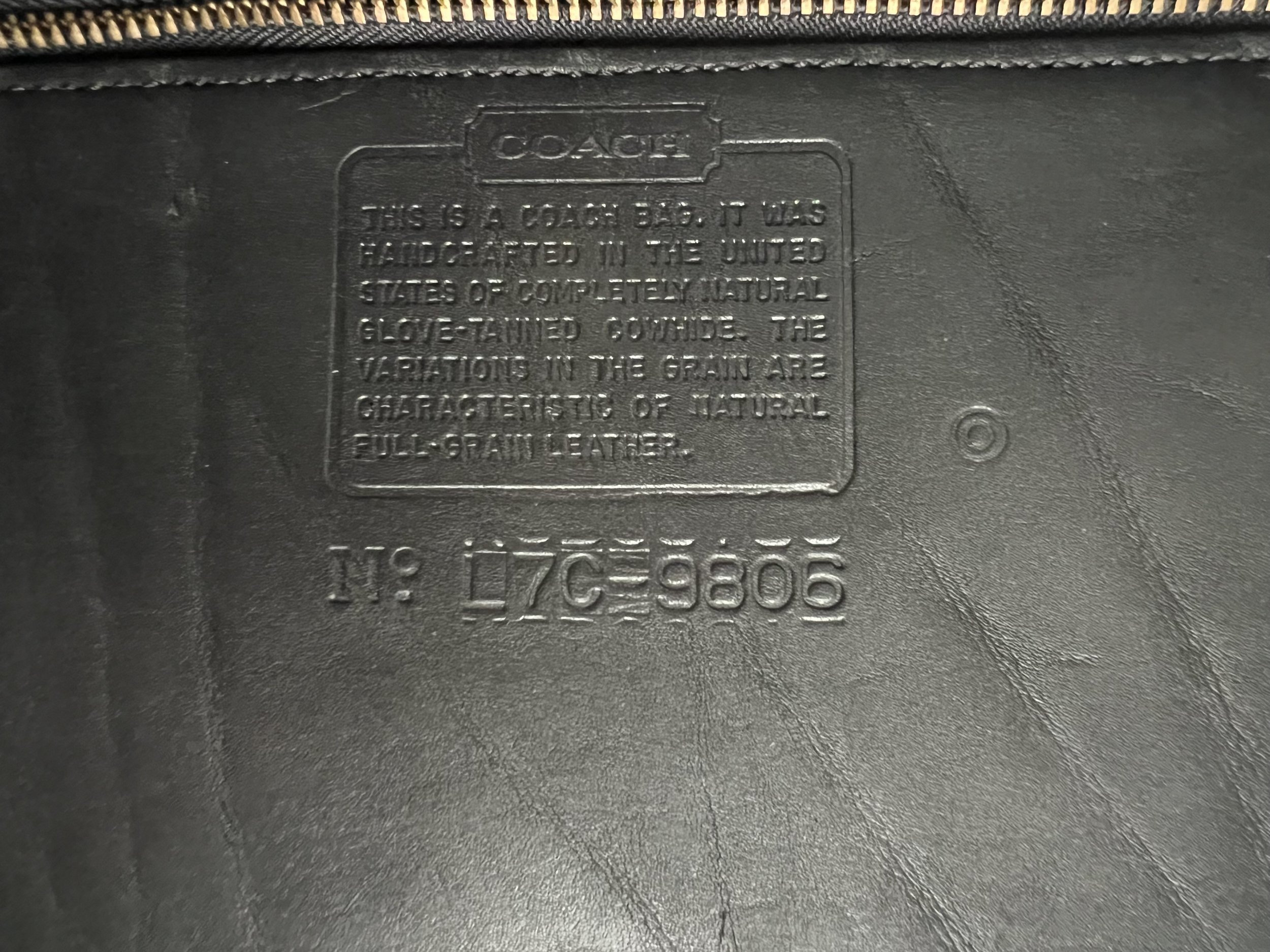 Vintage Coach Equestrian Slim Bucket 9806 Black - Etsy