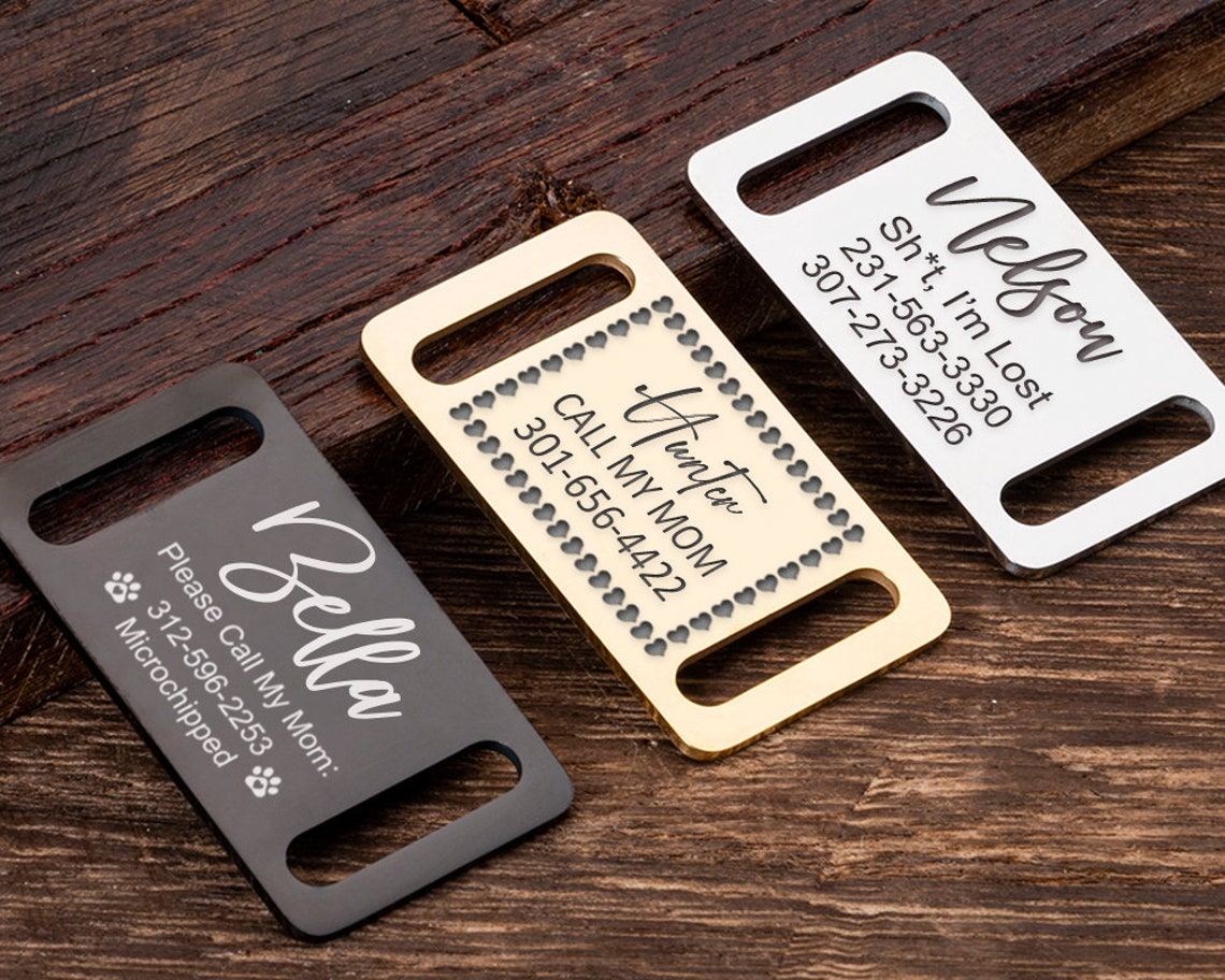 Custom Silent Dog Tag For Dogs Personalized Slide On Dog Tag Etsy custom-silent-dog-tag-for-dogs-personalized-slide-on-dog-tag-etsy
