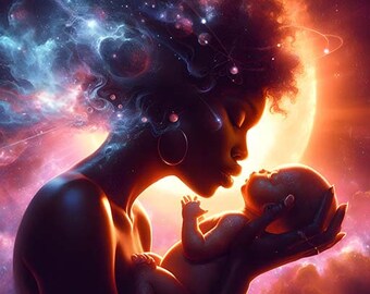 Celestial Being, Mother Baby, Universe, Ethereal, Otherworldly, African ...