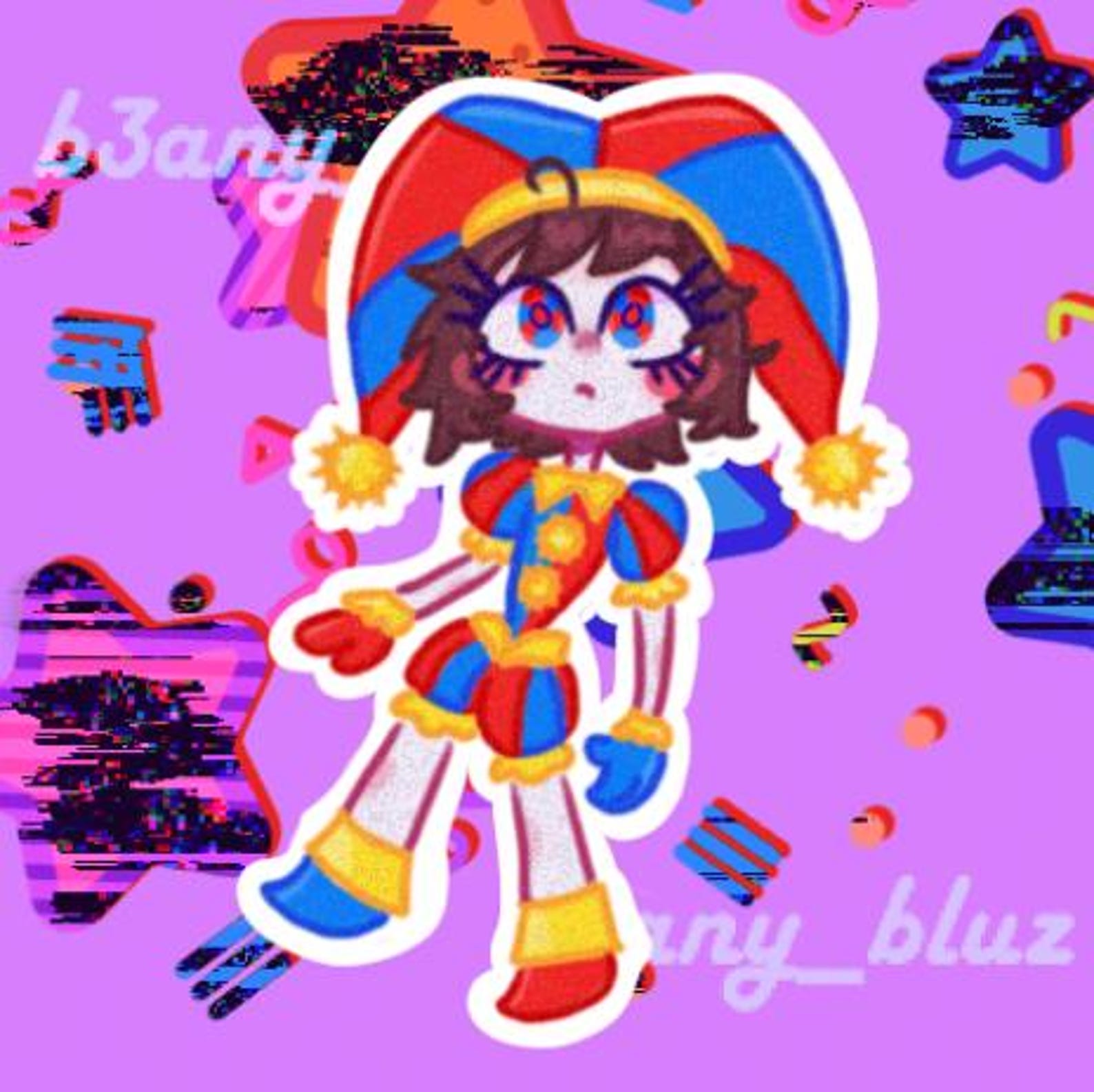 Holographic the Amazing Digital Circus Stickers, TADC Vinyl Stickers - Etsy