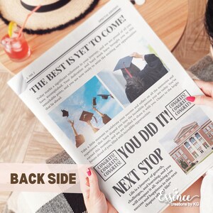 Custom Senior Newspaper Graduation Announcement: Graduating Class of ...
