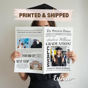 Custom Senior Newspaper Graduation Announcement: Graduating Class of ...