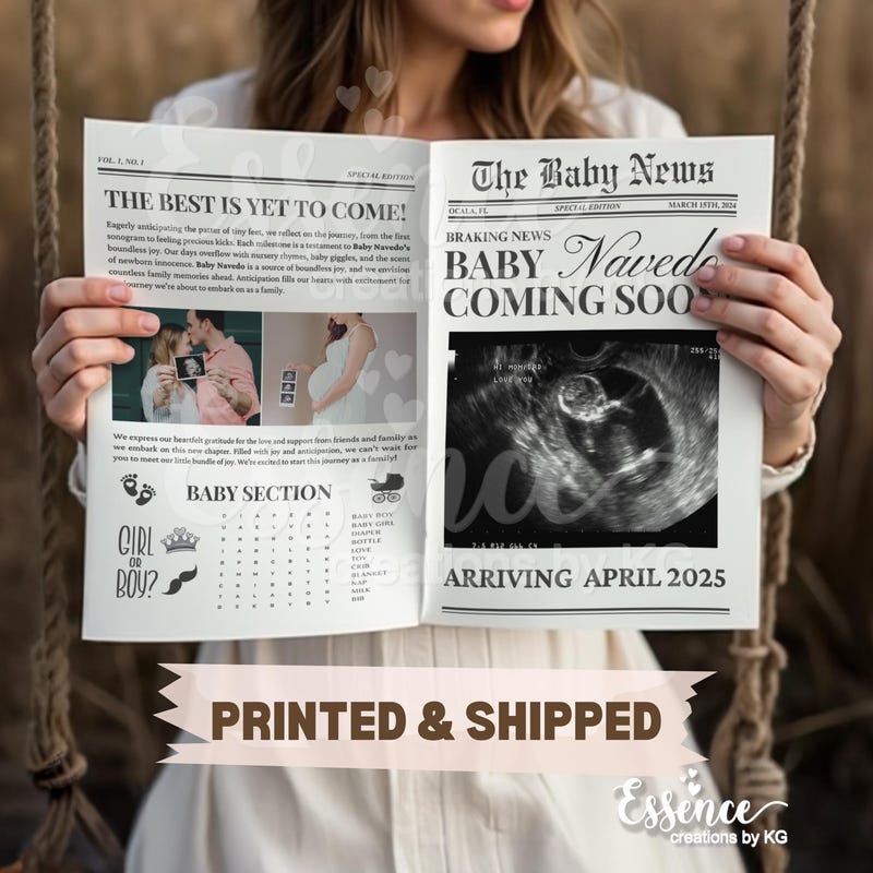 Newspaper Baby - Etsy
