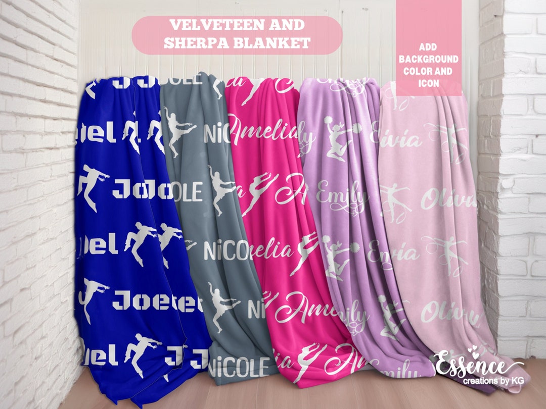 Customized Dance Team Personalized Blanket With Kids Names for Daughter ...