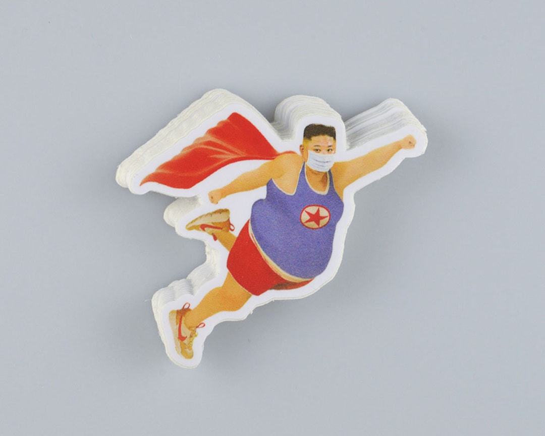 Rocketman Takes Flight (kim Jong Un) - 8cm (3") Vinyl Sticker - Etsy