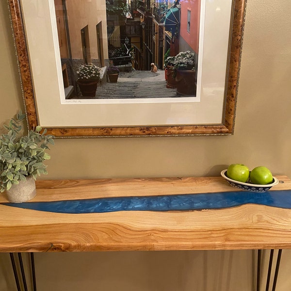 Blue Console Table - Etsy
