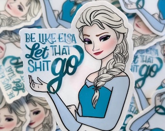 "let It Go" Sticker - Etsy