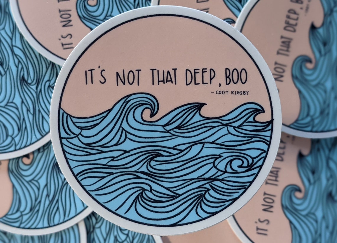 PREORDER It's Not That Deep Sticker or Magnet Milestone | Etsy