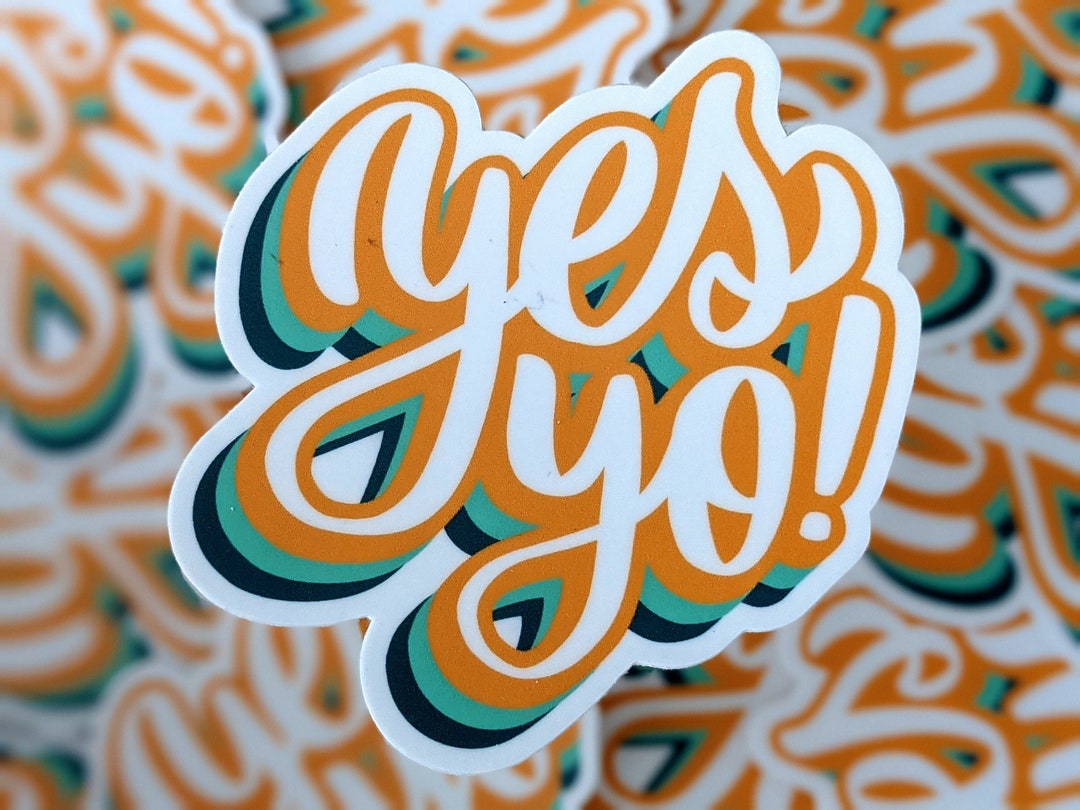 Yes Yo! Sticker - Etsy
