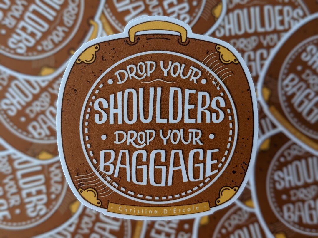 Drop Your Shoulders Sticker - Etsy