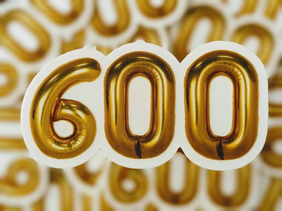 600 Rides Milestone Sticker - Etsy