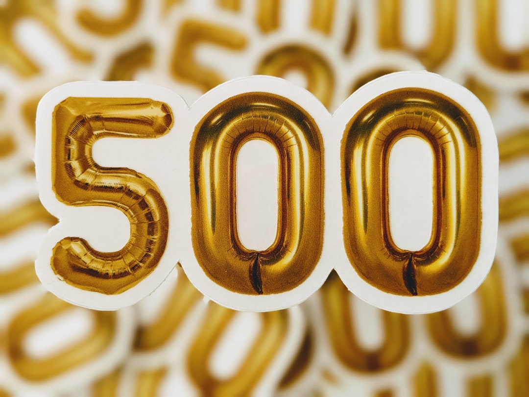500 Rides Milestone Sticker - Etsy