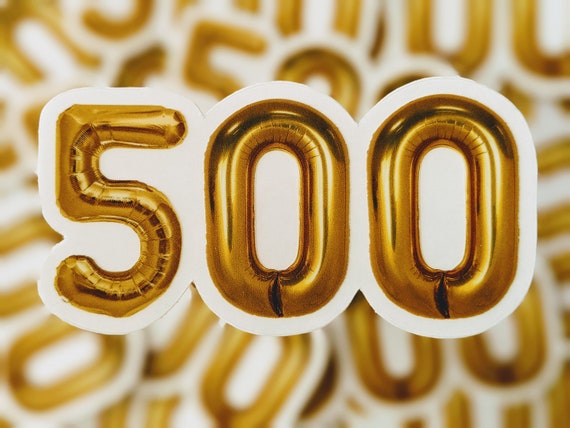 500 Rides Milestone Sticker - Etsy