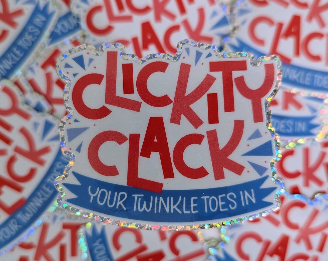 Clickity Clack Twinkle Toes in Sticker - GLITTER - Etsy
