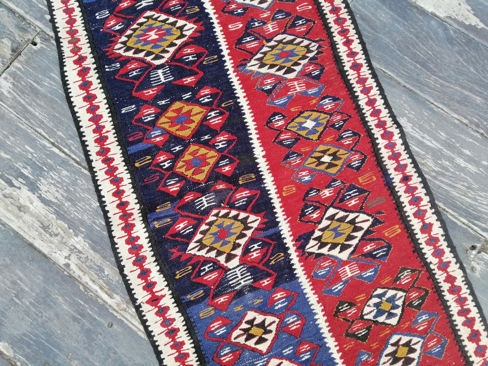 Turkish runner rug Oushak hallway rug Vintage runner rug | Etsy