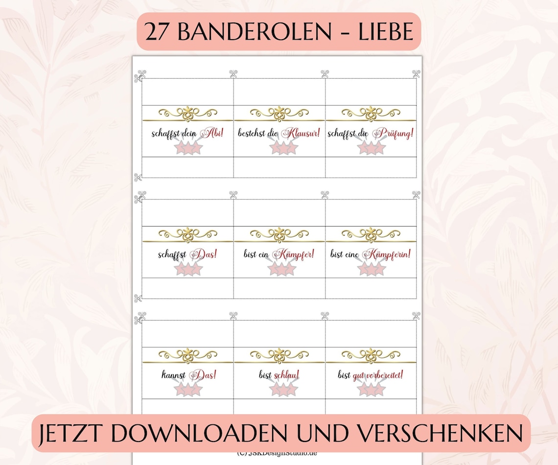 Duplo Banderole zum Download Vorlage zum ausdrucken Botschaften ...