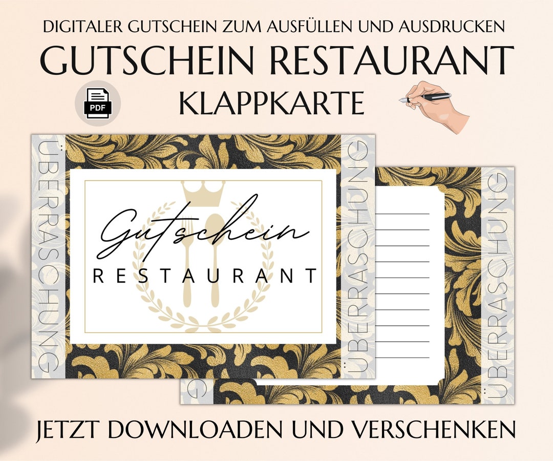 Restaurant Gutschein Vorlage Zum Ausdrucken Restaurant Gutscheinkarte ... Restaurant Gutschein Vorlage Zum Ausdrucken Restaurant Gutscheinkarte ...