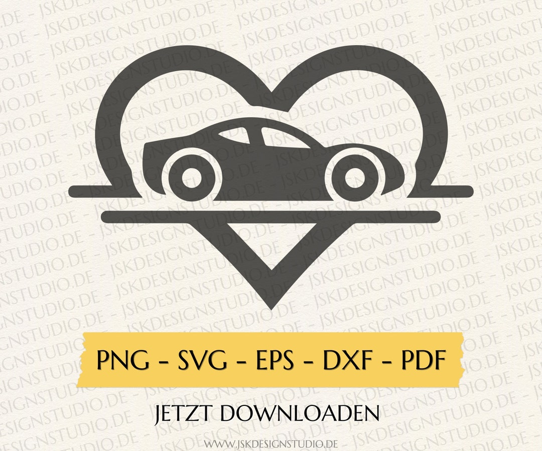 Plotterdatei Rennwagen Rennauto Grafik Schnitt-datei SVG DXF PNG Cricut Silhouette Gewerblicher ...
