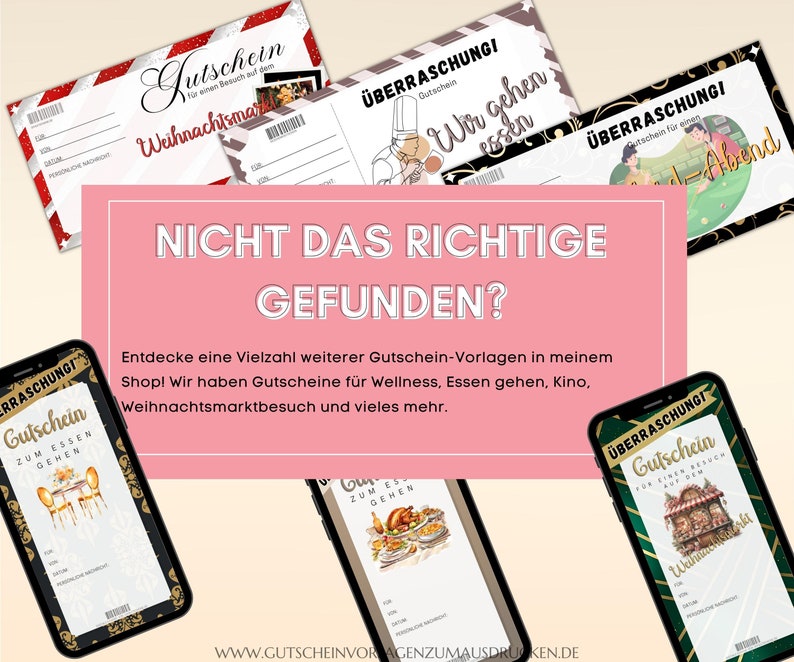 Eating Out Voucher Template Digital Invitation Ecard Canva - Etsy UK