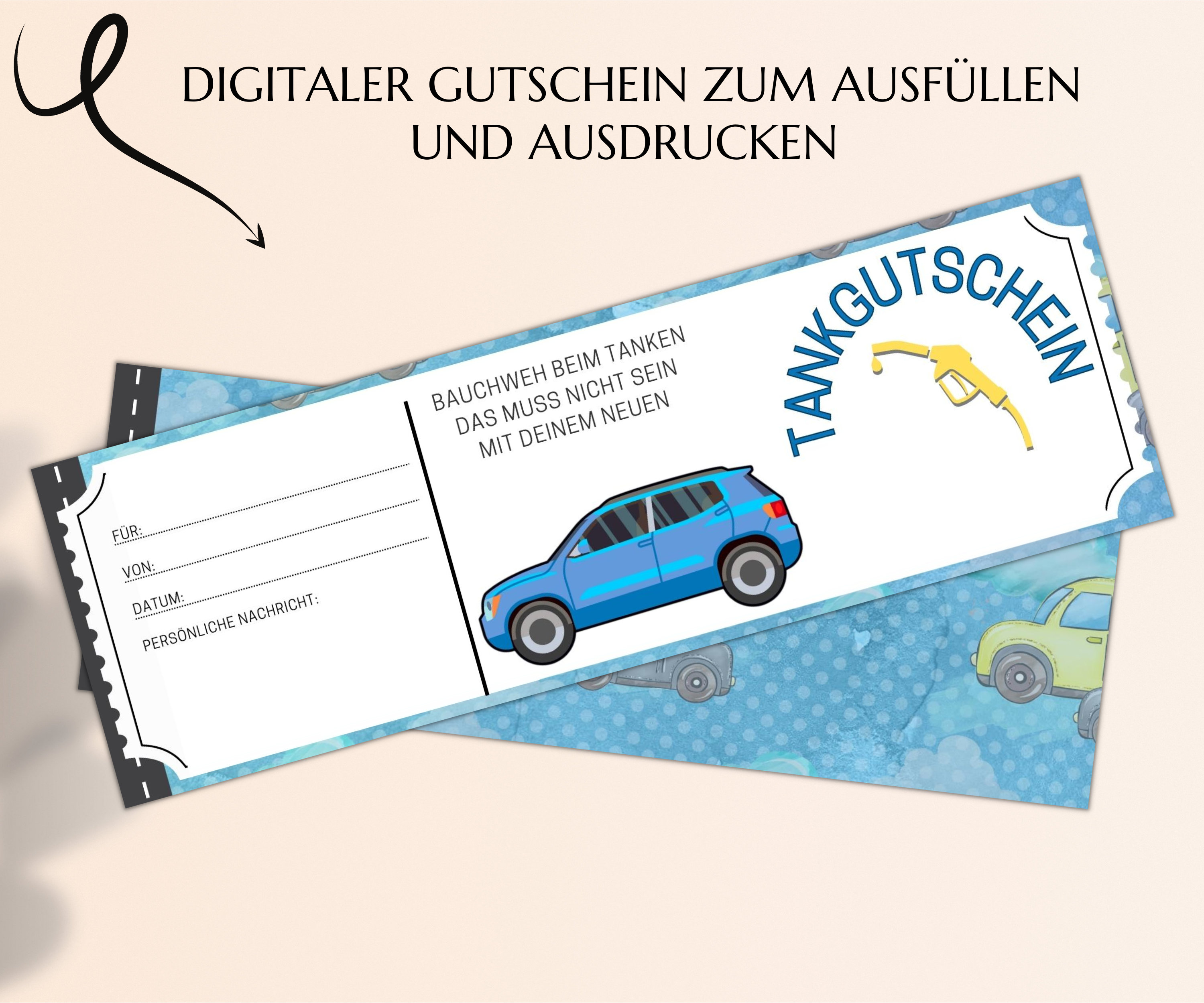 Tankgutschein Vorlage Zum Ausdrucken