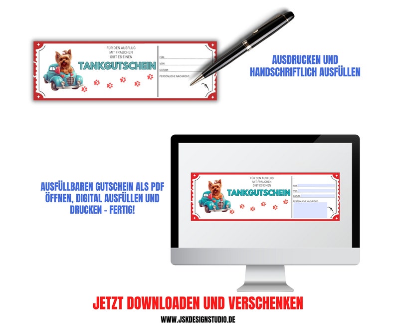 Printable Fuel Voucher | Fuel Voucher Card Template | PDF Download ...