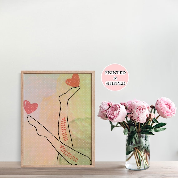 Premium Poster Sexy Legs Line Art Art Print Murals Living | Etsy