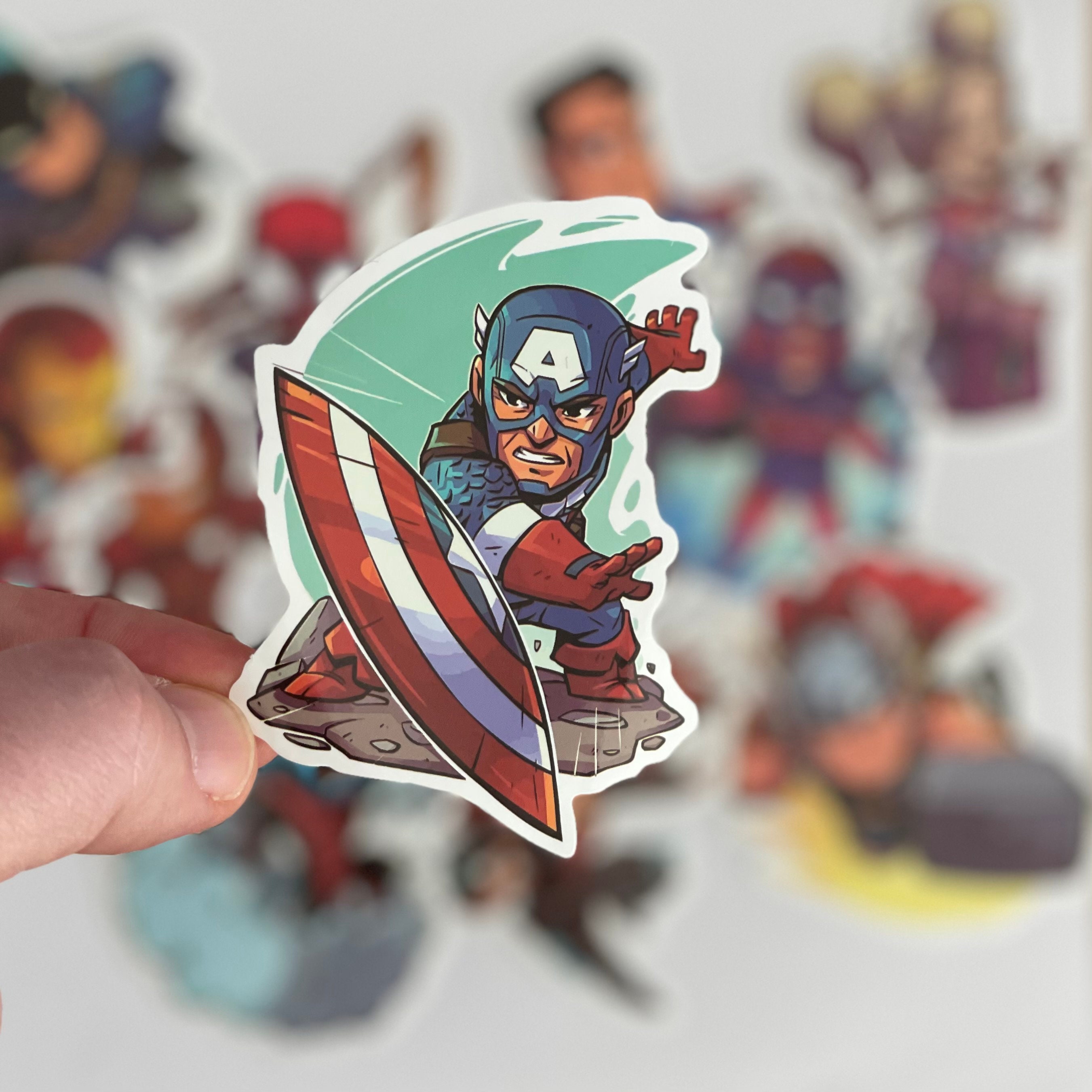 50 Marvel Comic Stickers Vinyl Sticker Pack | Etsy