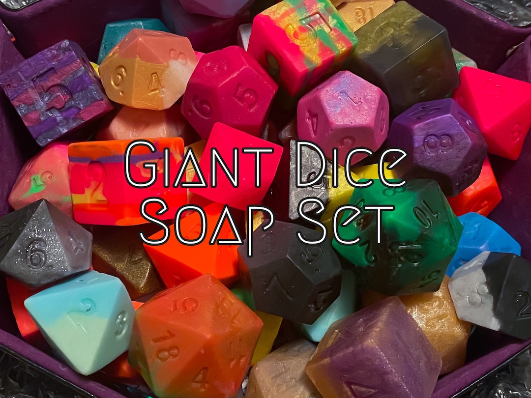 D&D Giant Dice Bath Soap Set! - Etsy