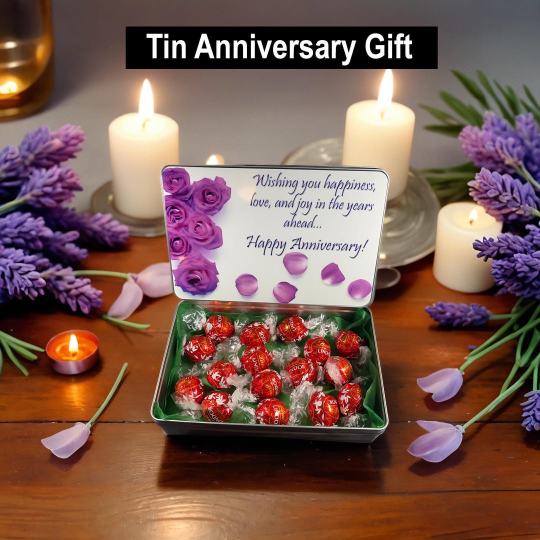 Chocolate Hamper Custom Photo Tin Personalised Special Long Distance ...