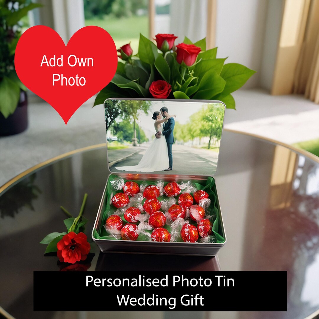 Custom Photo Chocolate Gift Box Hamper Tin, Creative Personalized Gifts ...