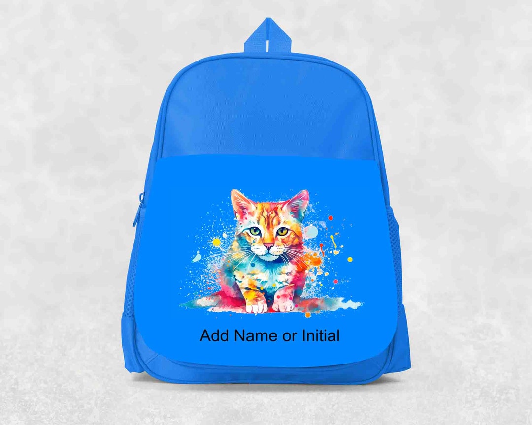 Personalised Cute Cat Backpacks for Kids Back to School Dog - Etsy