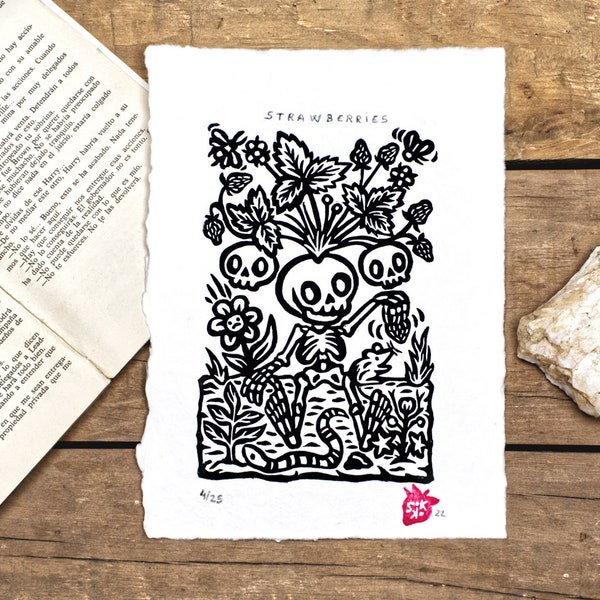 Small Linocut - Etsy