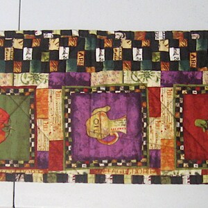 Crazy Nine Patch Fruits and Veggies Table Runner No 3 - Etsy