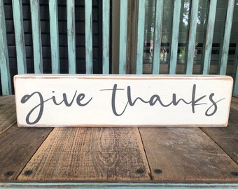 Always Give Thanks Sign - Etsy