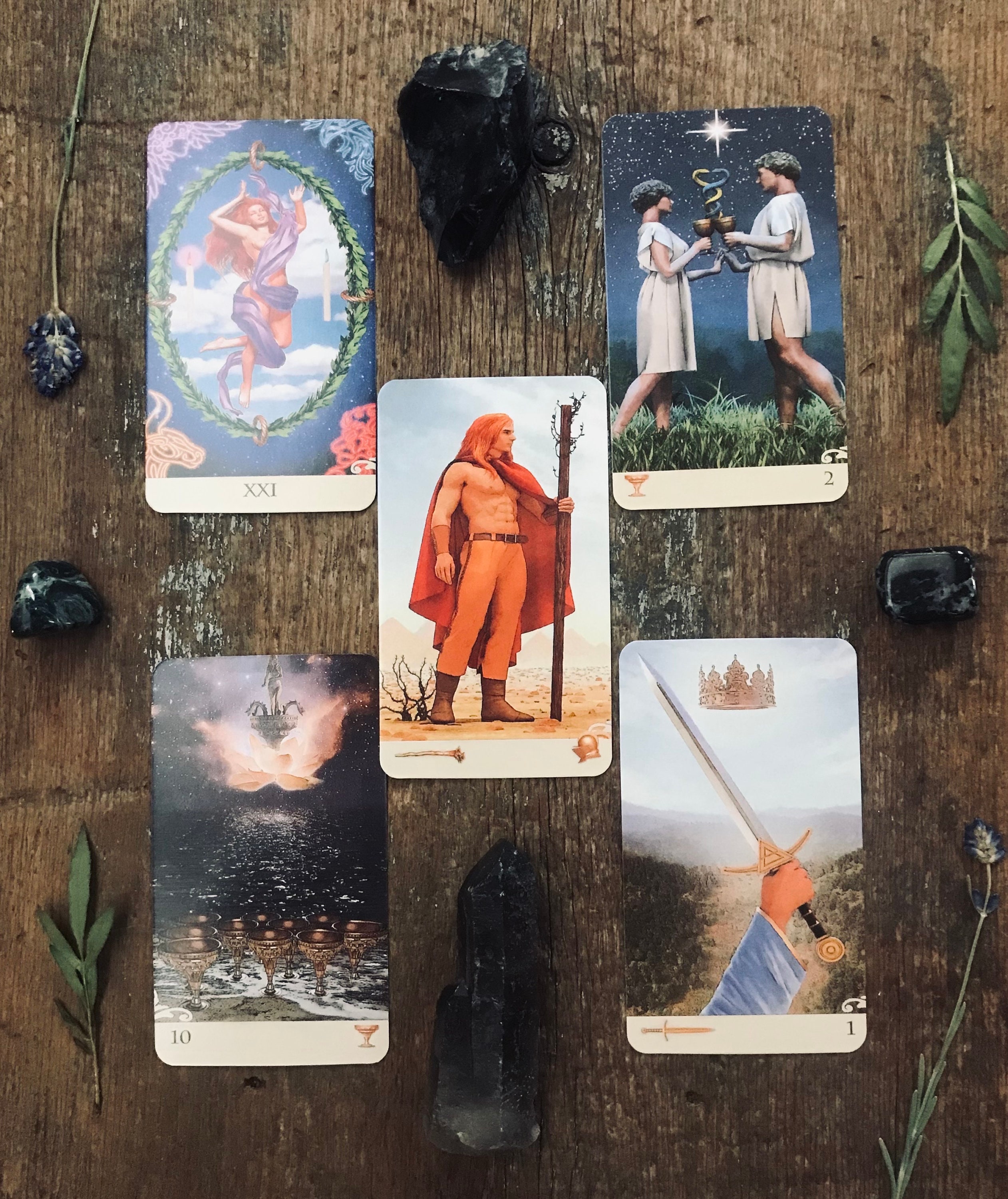 Full Moon Tarot Spread 5 Card - Etsy