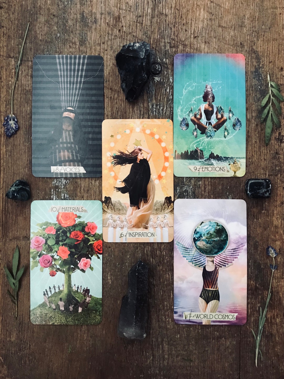 Full Moon Tarot Spread - 5 Card - Etsy
