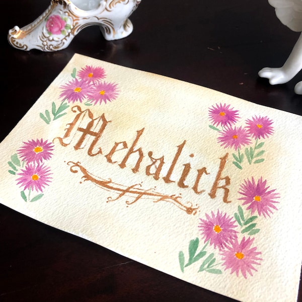 Medieval Calligraphy Custom - Etsy