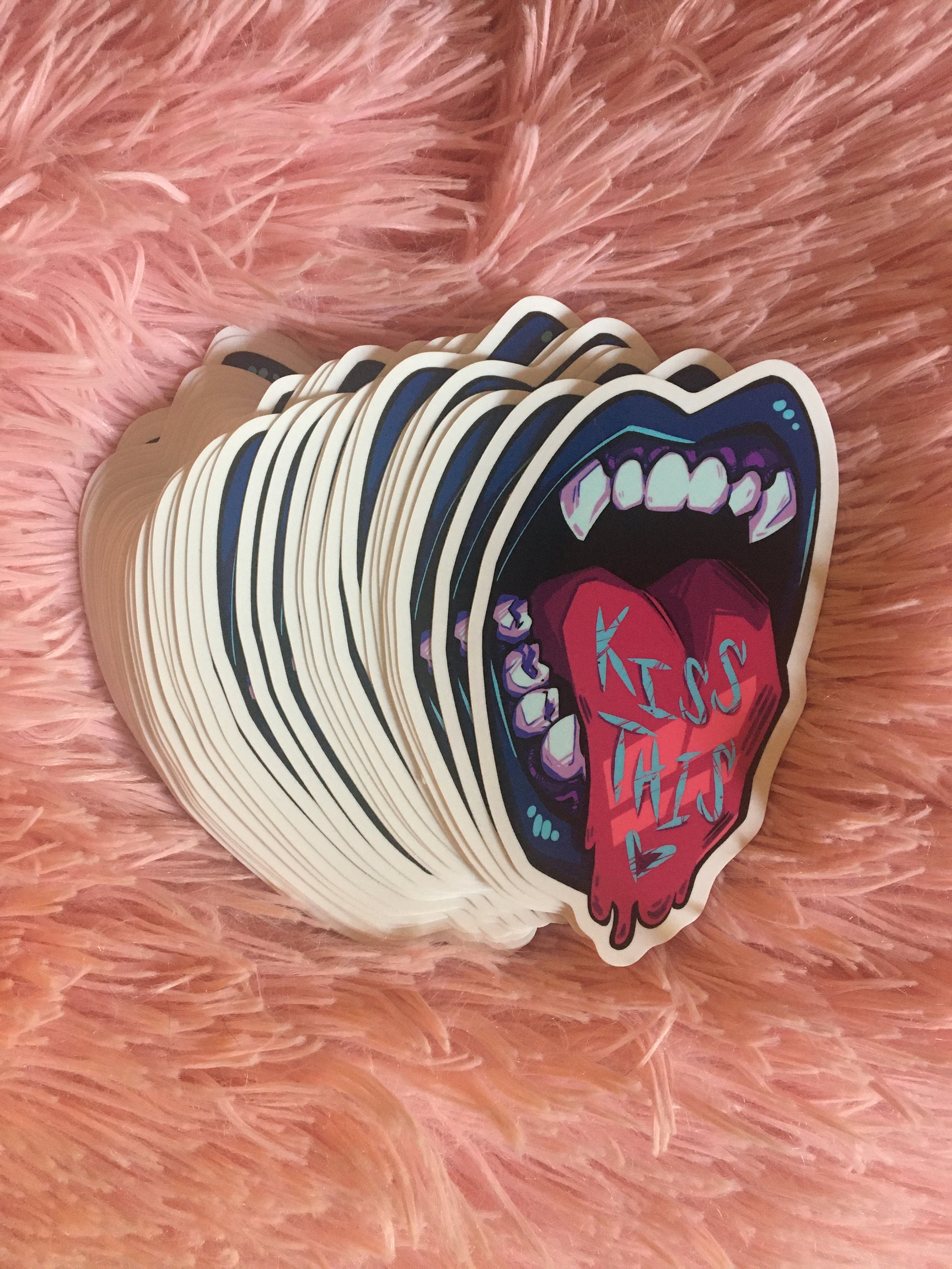 Kiss This Vamp Sticker - Etsy