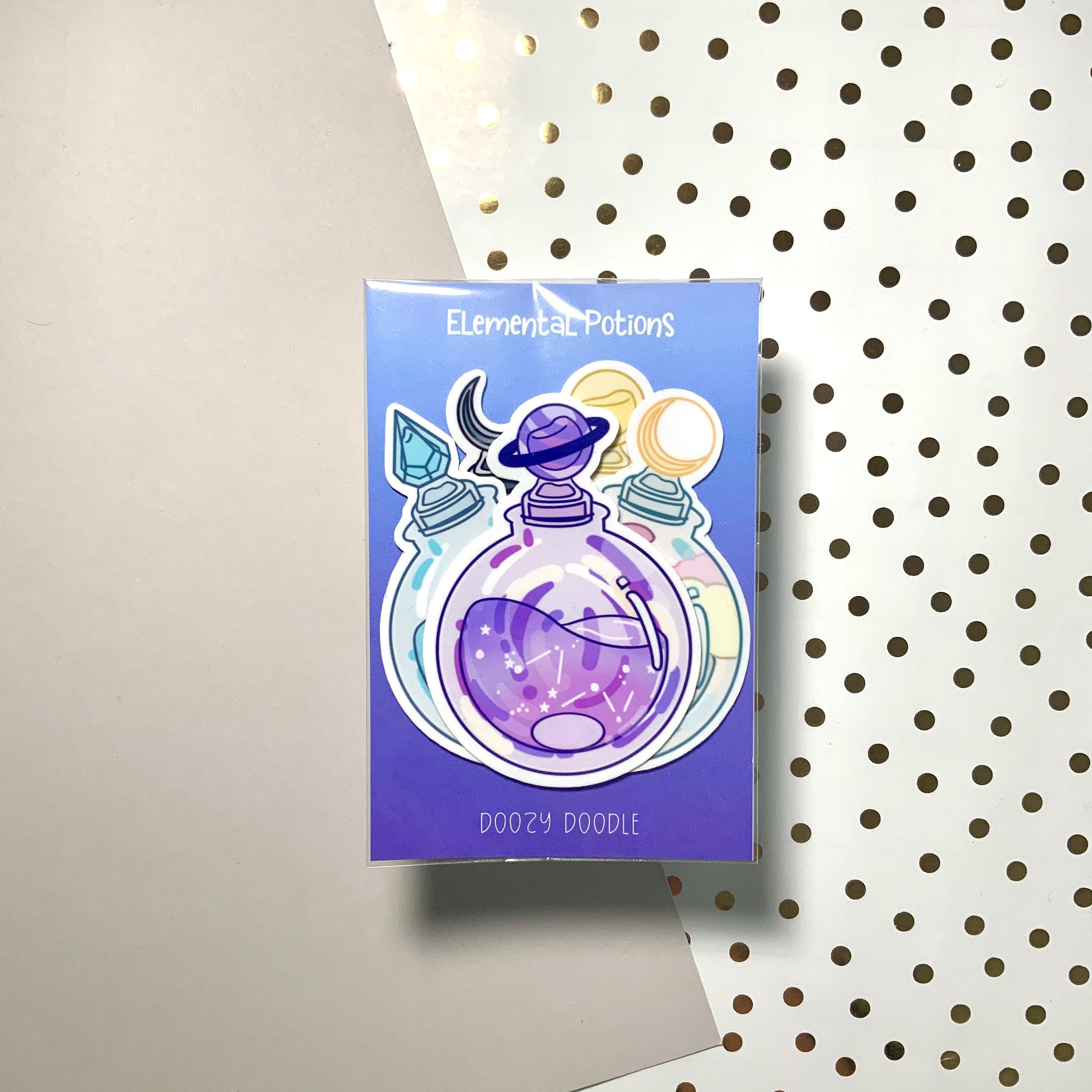 Elemental Potion Sticker | Magic Potion Bottle | Glossy Stickers | 6 ...