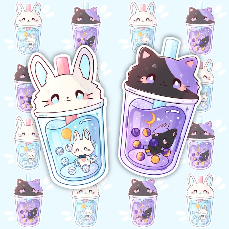 Boba Tea Sticker - Etsy