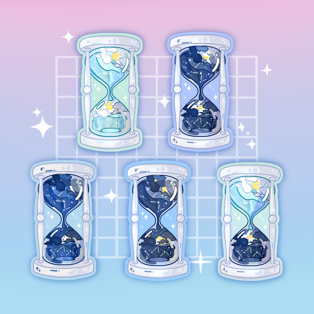 WEATHER HOURGLASS (3 INCH Sticker) | Magic Hourglass| Glossy Stickers ...