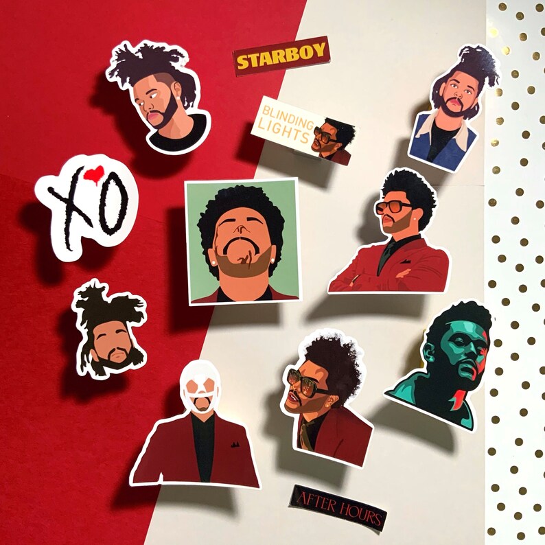 THE WEEKND Sticker Set 12 pcs After Hours Blinging Lights | Etsy