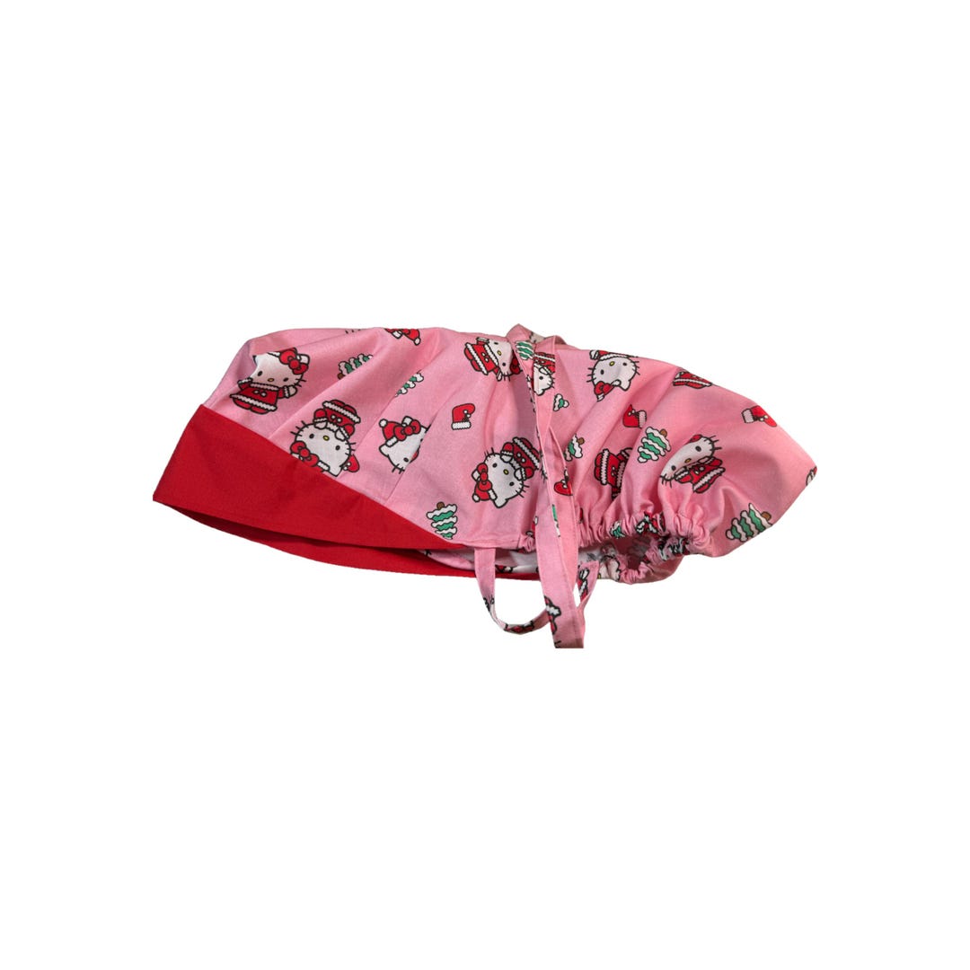 Hello Kitty Christmas Scrub Cap for Women Ponytail-nurse/scrub Cap ...